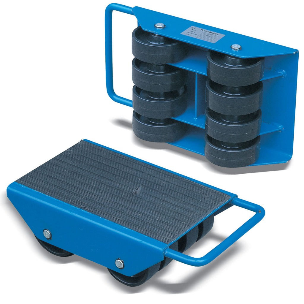 Patines de carga simples con ruedas giratorias para 1000kg