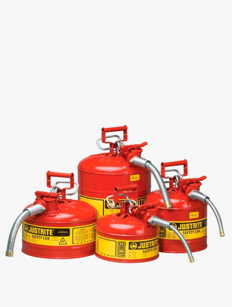 Recipientes de seguridad para inflamables con tubo dosificador