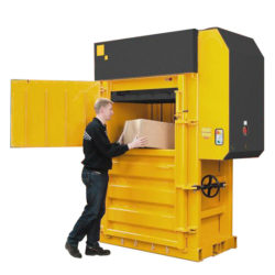 Compactadora de cartón plástico y papel