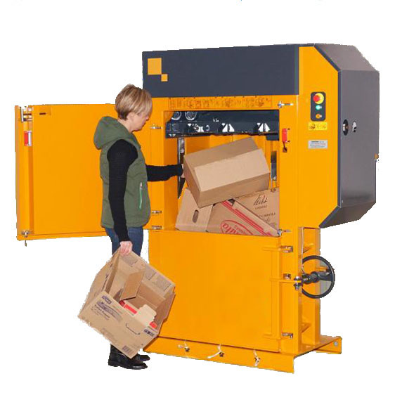 Compactadora de cartón plástico y papel