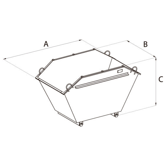 Contenedor para escombros apilable | Disset Odiseo